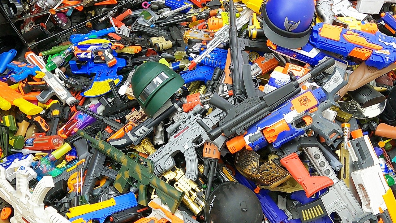 Dozens of Boxes of Toy Gun Collection! Airsoft, Nerf, BB Guns, Gear ...