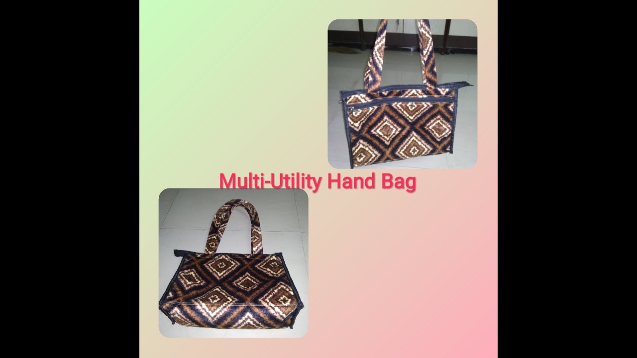 DIY Multi-Utility Hand bag / shopping bag/ travel bag - YouTube
