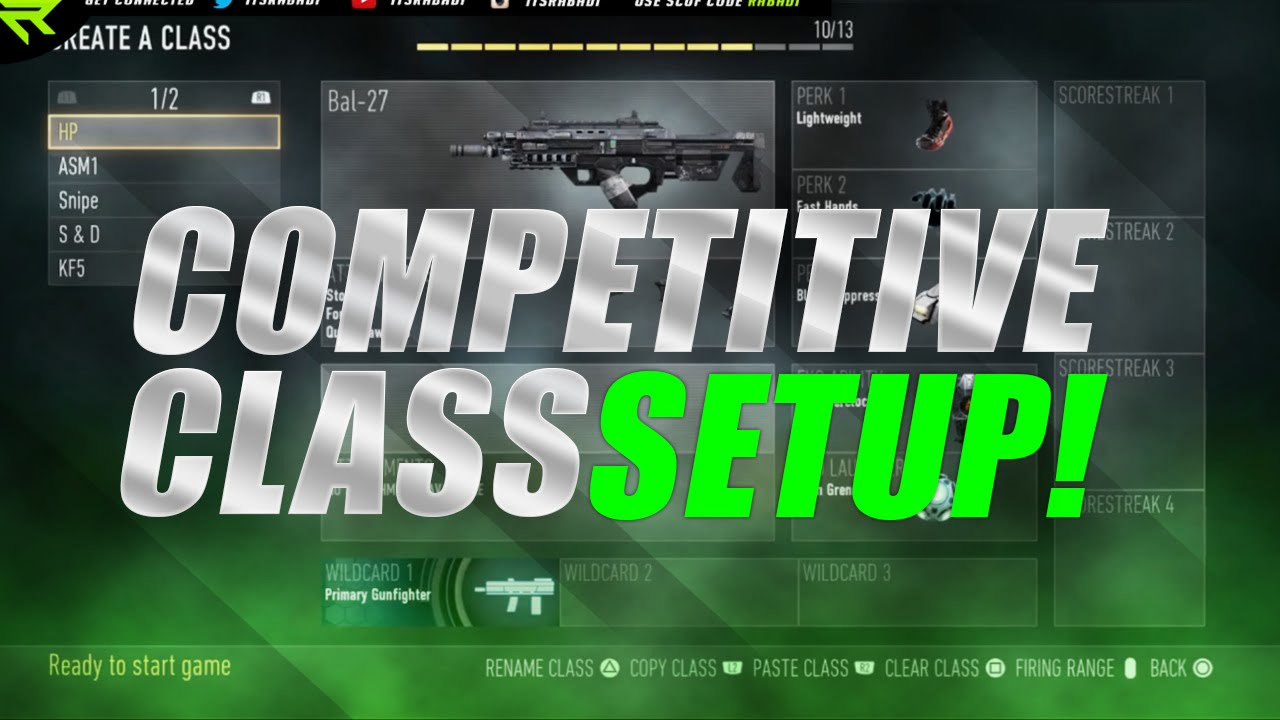 Competitive Class Setup! - YouTube