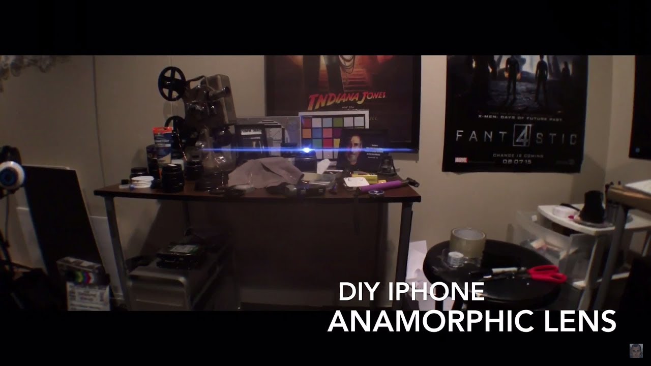 DIY iPhone Anamorphic lens 4K - YouTube