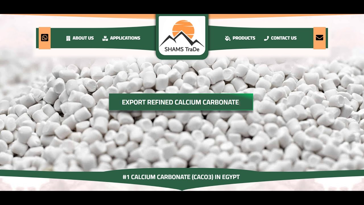 تصميم موقع كربونات الكالسيوم Calcium carbonate CaCO₃ 💭 تصميم موقع مصنع ...