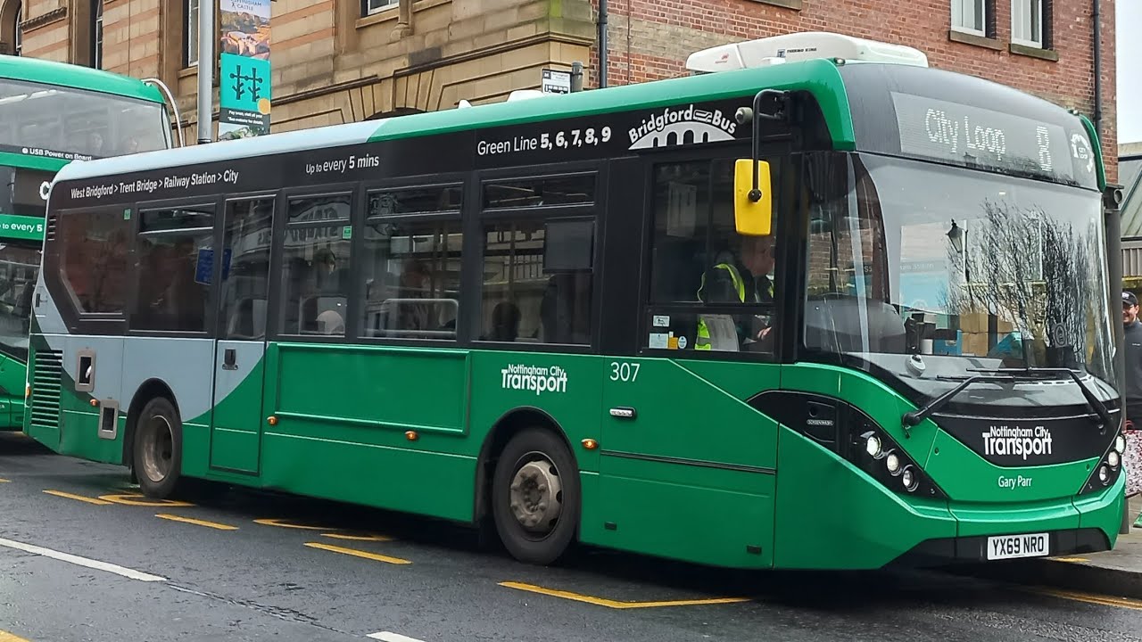 NCTX Buses 307 (YX69 NRO) | ADL E200 MMC | Bridgford Bus 8 - YouTube