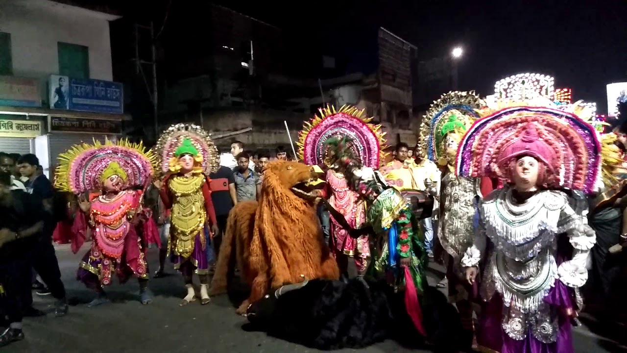 Raipur club Durga Bisorjon 2017 - YouTube