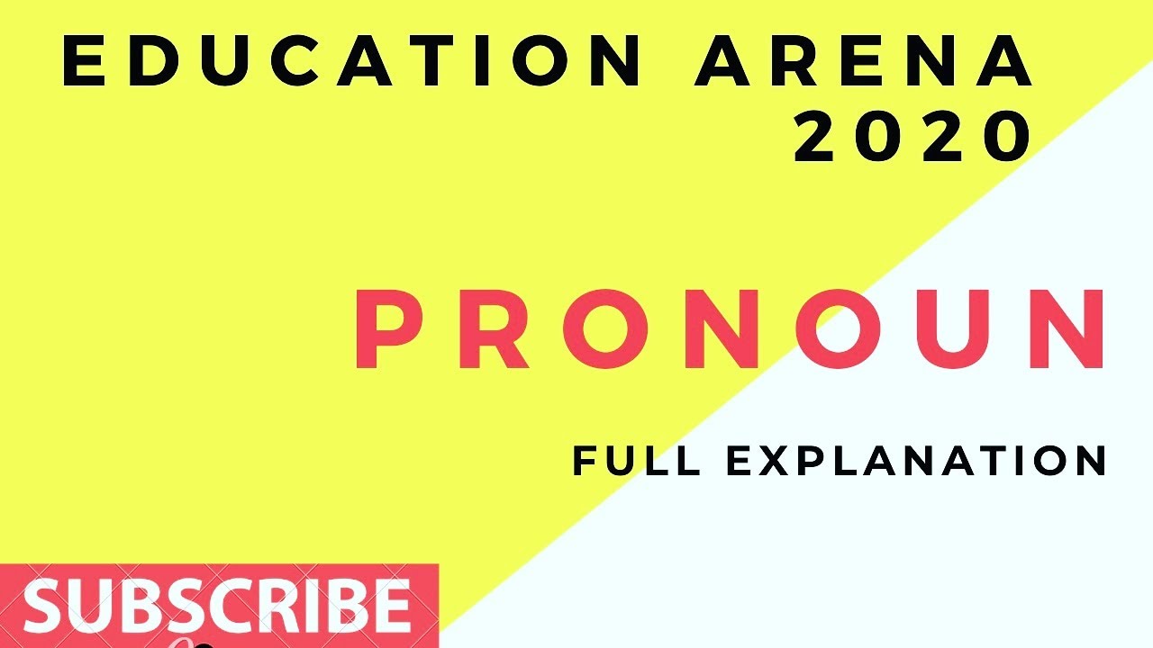 Pronoun(Basic Concept) - YouTube