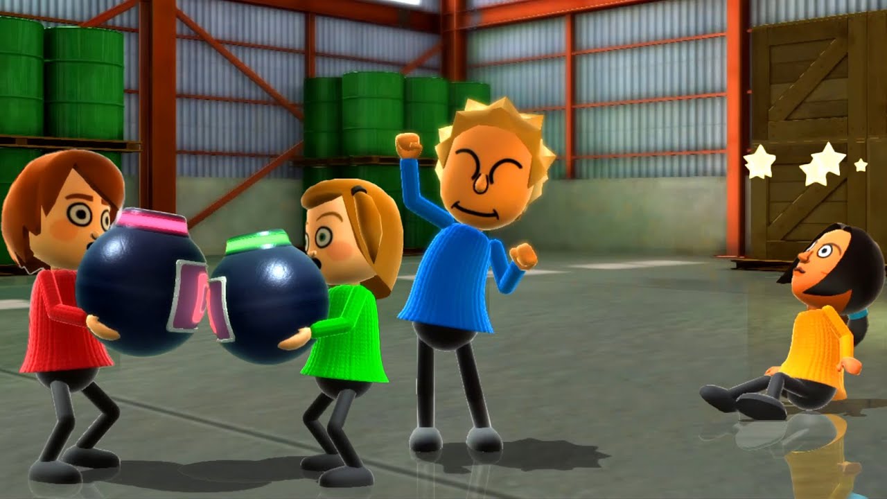 Wii Party U Minigames - Lisa Simpson Vs Susie Vs Polly Vs Yuehua ...