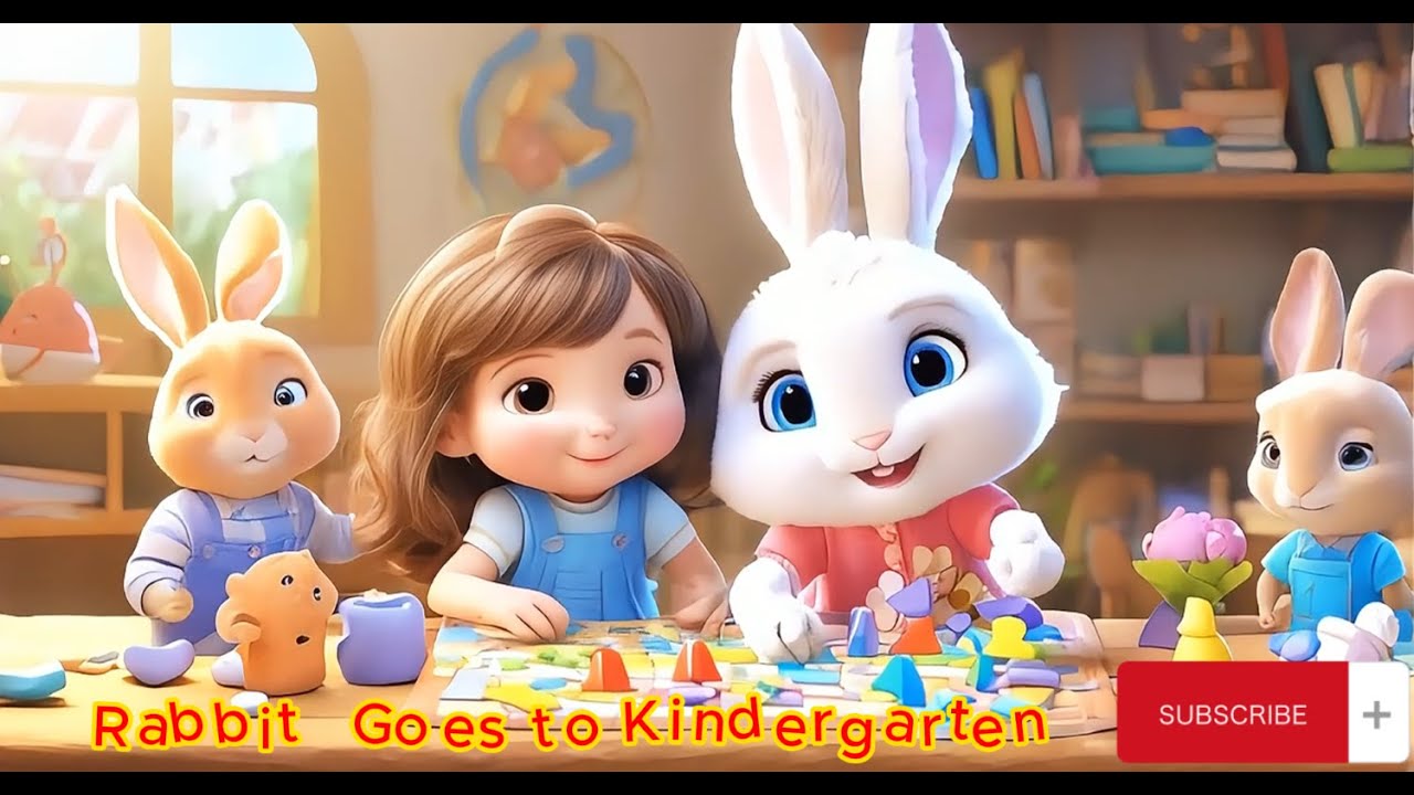 Rabbit Goes to Kindergarten | Joyful Children's Music | Good Children's ...