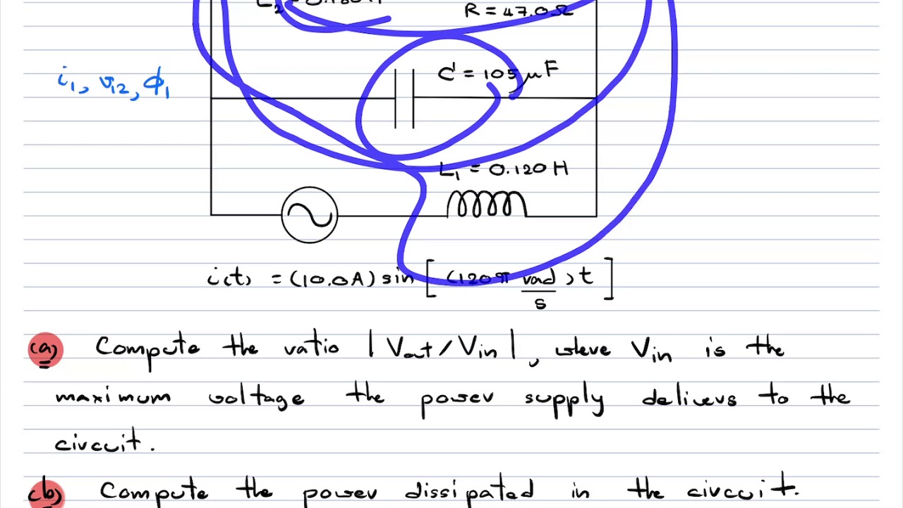 AC Circuit - Part 11 - Example - YouTube