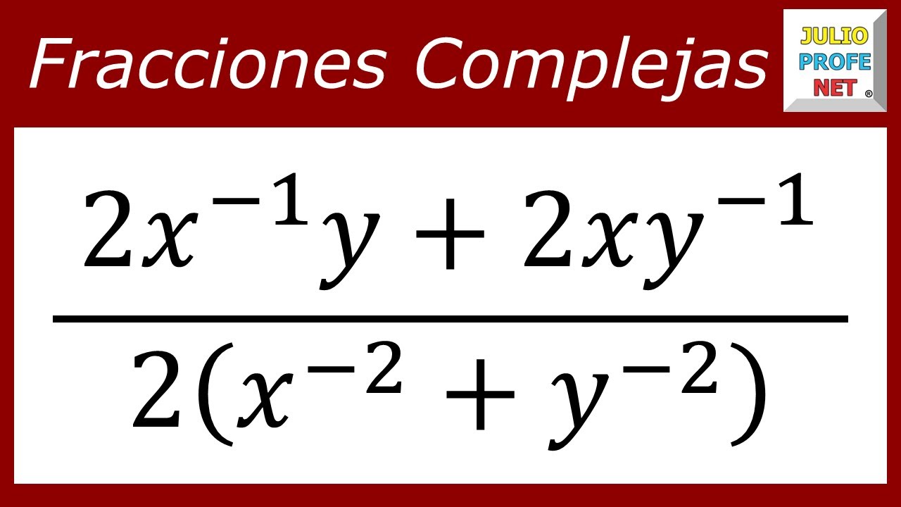 Fracciones complejas - Ej. 3 - YouTube