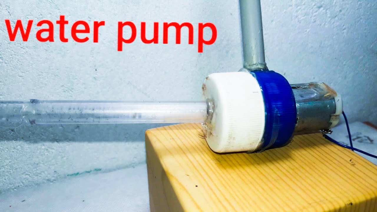 How To Make a Water Pump From DC Moter at Home - YouTube