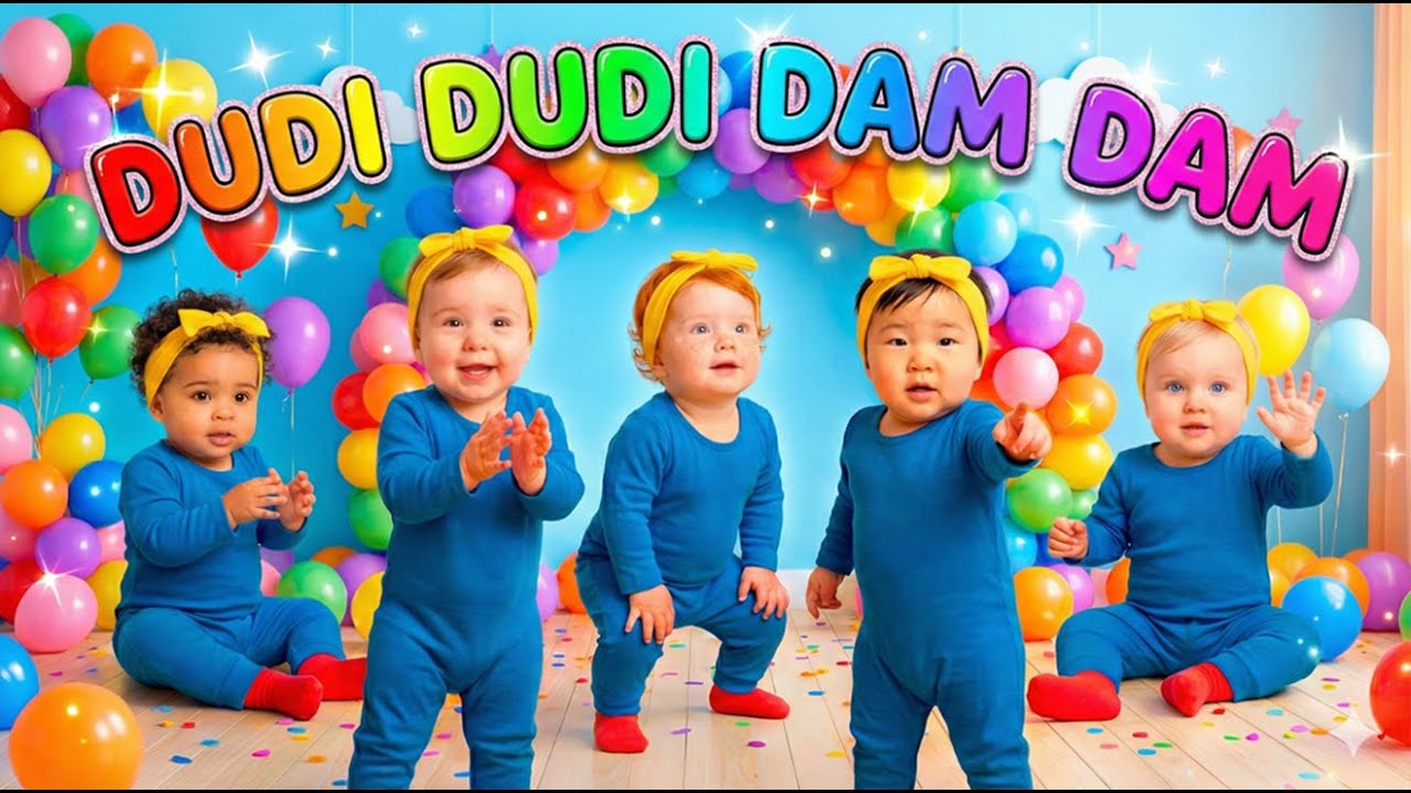 Dudi Dudi Dam Dam🎶 – Fun Kids Dance Song | Sharing, Cleaning, Yoga Fun ...
