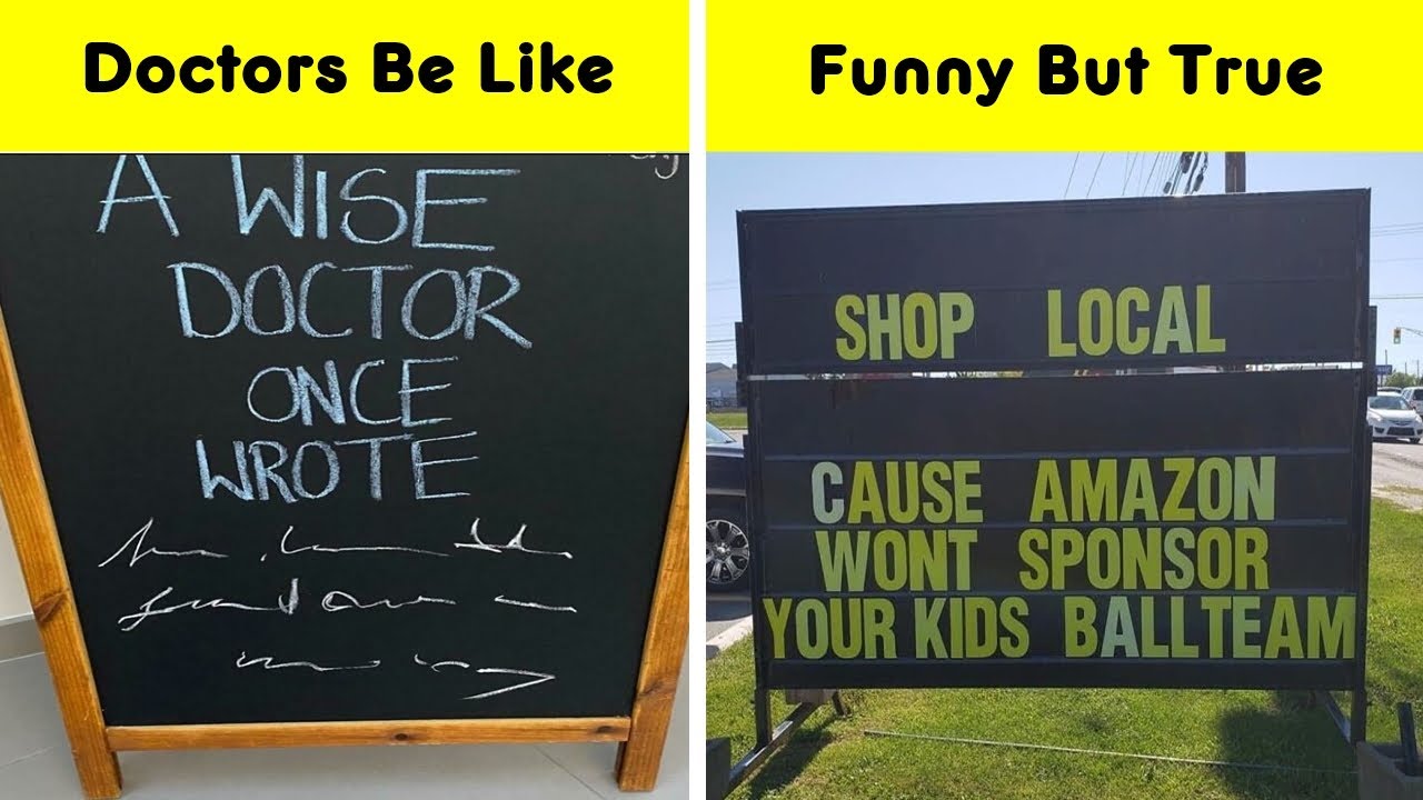 The Funniest Signs Ever | Memes Time - YouTube