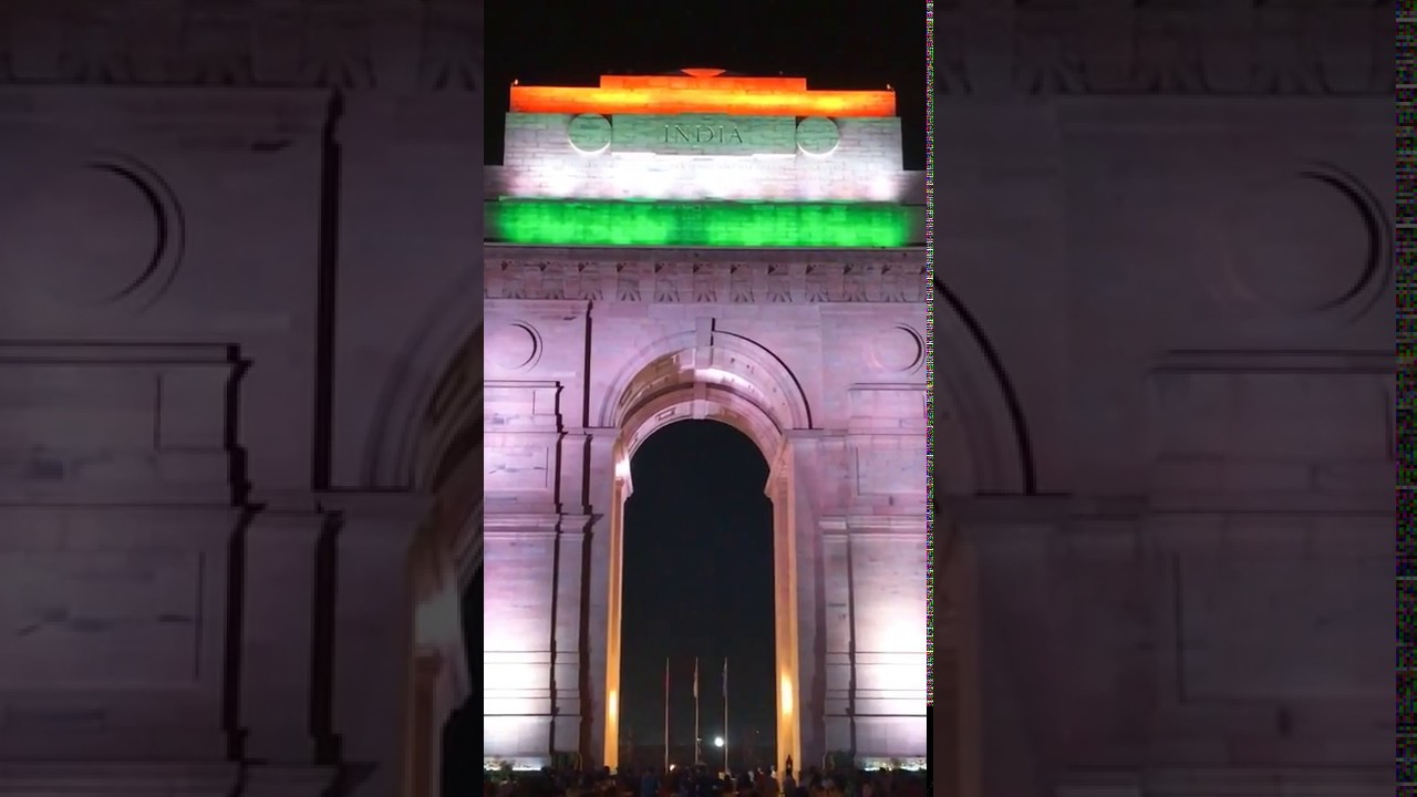 Lal kila 15th August , red fort , india gate delhi, indian flag flying ...