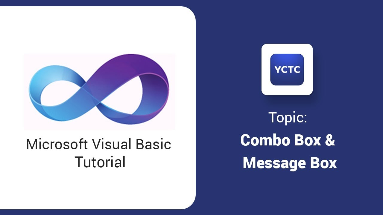 Durgapur Youth Computer Training centre/DITA/Visual Basic/ Combo Box & Message Box - YouTube