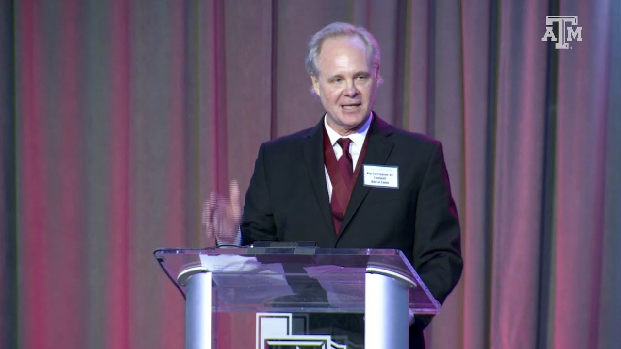 Kip Corrington | 2018 Texas A&M Athletics Hall of Fame Induction Speech ...