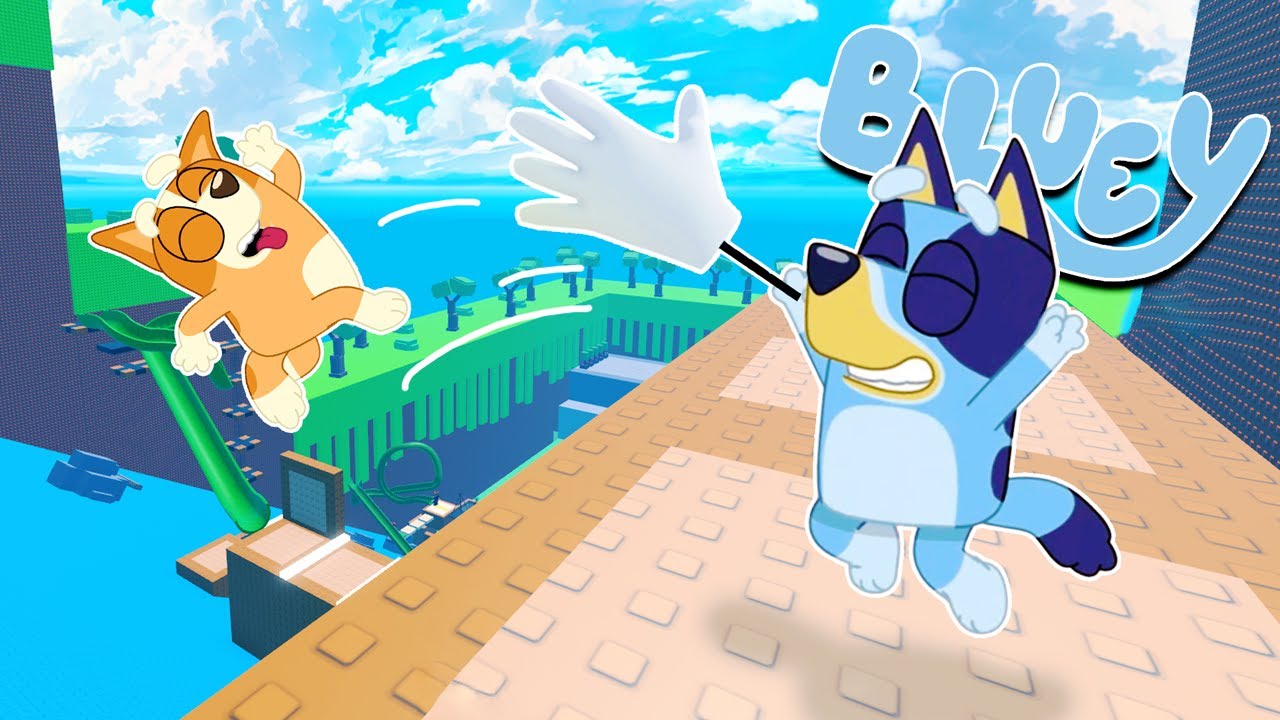 BLUEY TROLLEA en la TORRE TROLL de TOBOGANES | Las Aventuras de BLUEY ...