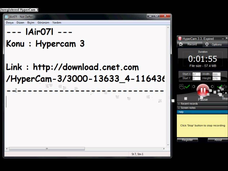 Hypercam 3 Kullanımı - YouTube