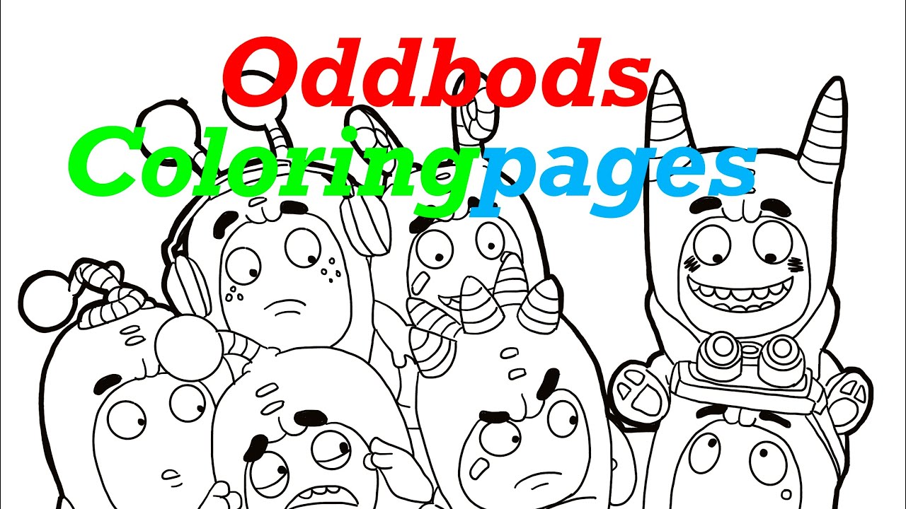 How to draw ️ Oddbods | Oddbods Coloringpages | Oddbods Drawing ️ - YouTube