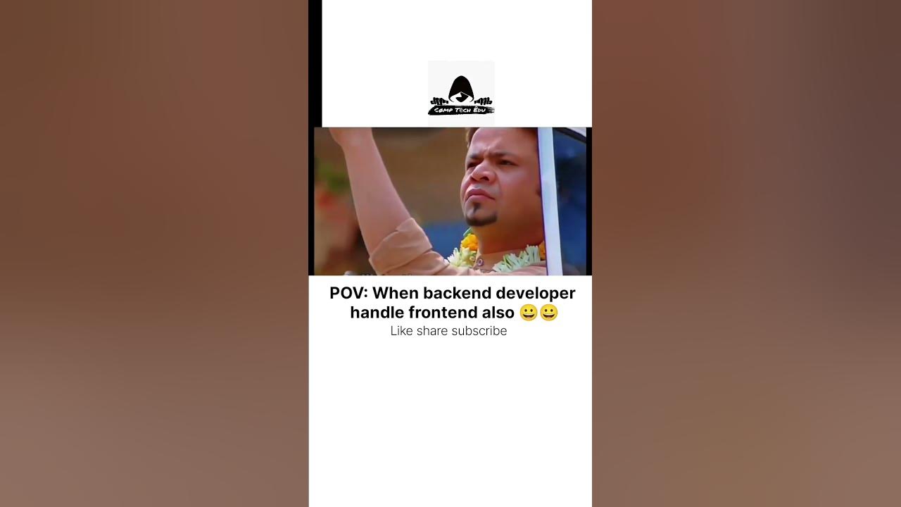 Backend developer handle frontend | programmers #memes #programmerslife ... Backend developer handle frontend | programmers #memes #programmerslife ...
