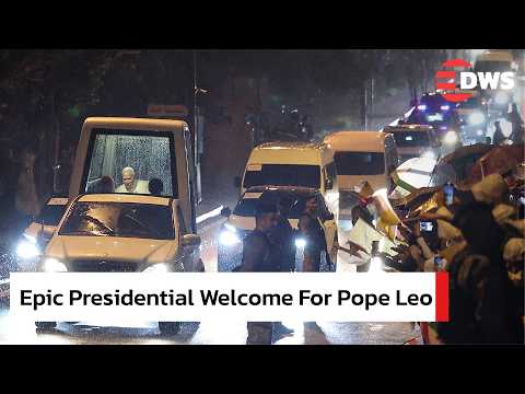 EPIC HISTORIC MOMEN: Pope Leo XIV Welcomed at Baabda Presidential Palace 2025 | AK14
