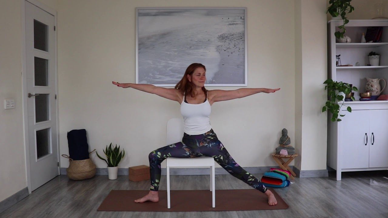 Restorative Chair Yoga - YouTube
