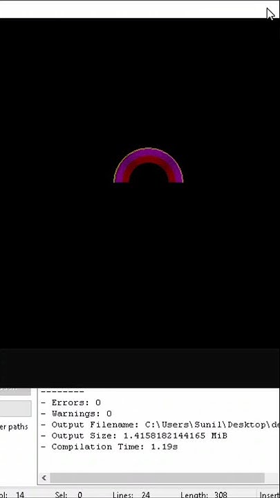 arc animation . c++ graphics program #shorts - YouTube