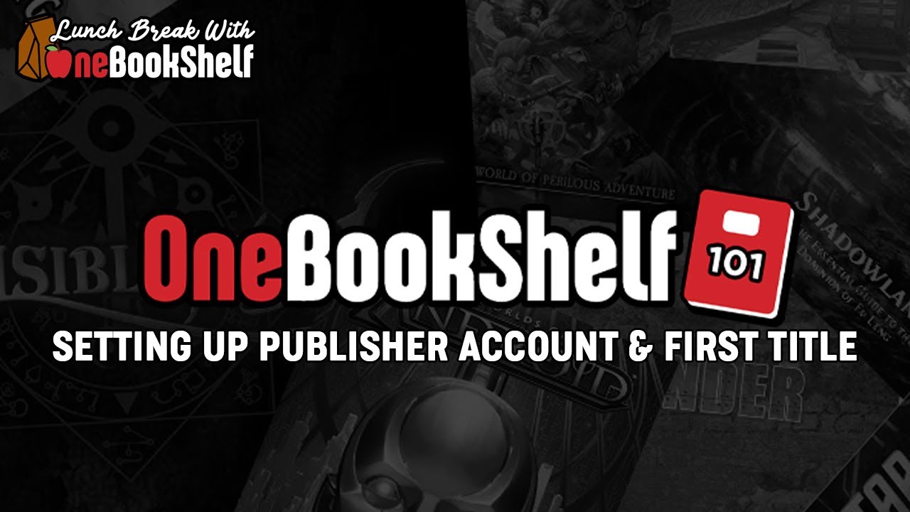OneBookShelf 101: Setting up Publisher Account & First Title - YouTube
