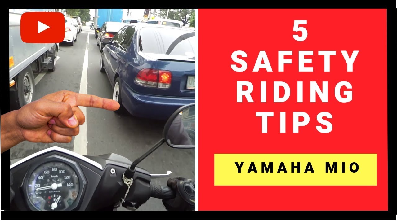 Aksidente paano ma-iiwasan? | Yamaha Mio Safety Riding tips (Tagalog ...