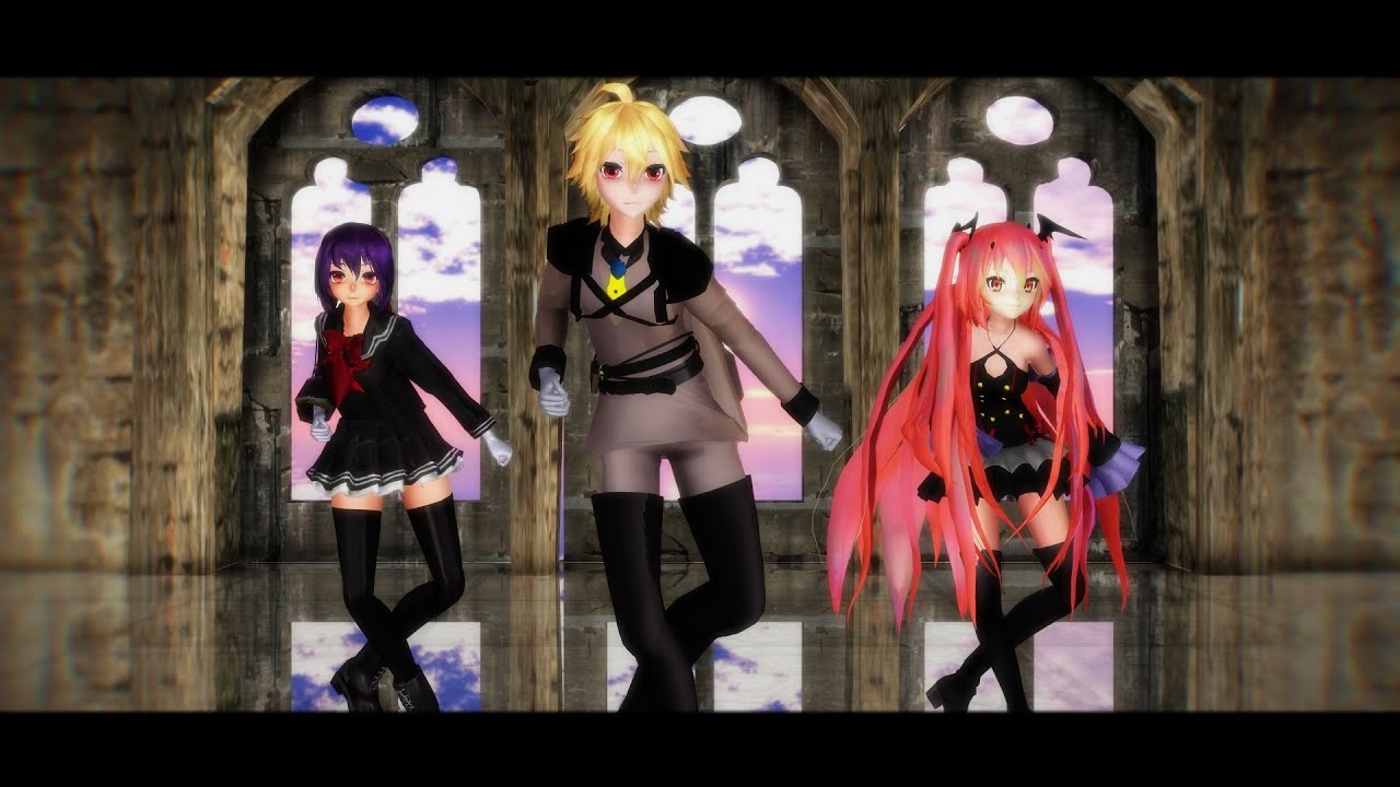 [MMD] Owari no Seraph - Get Lucky - YouTube