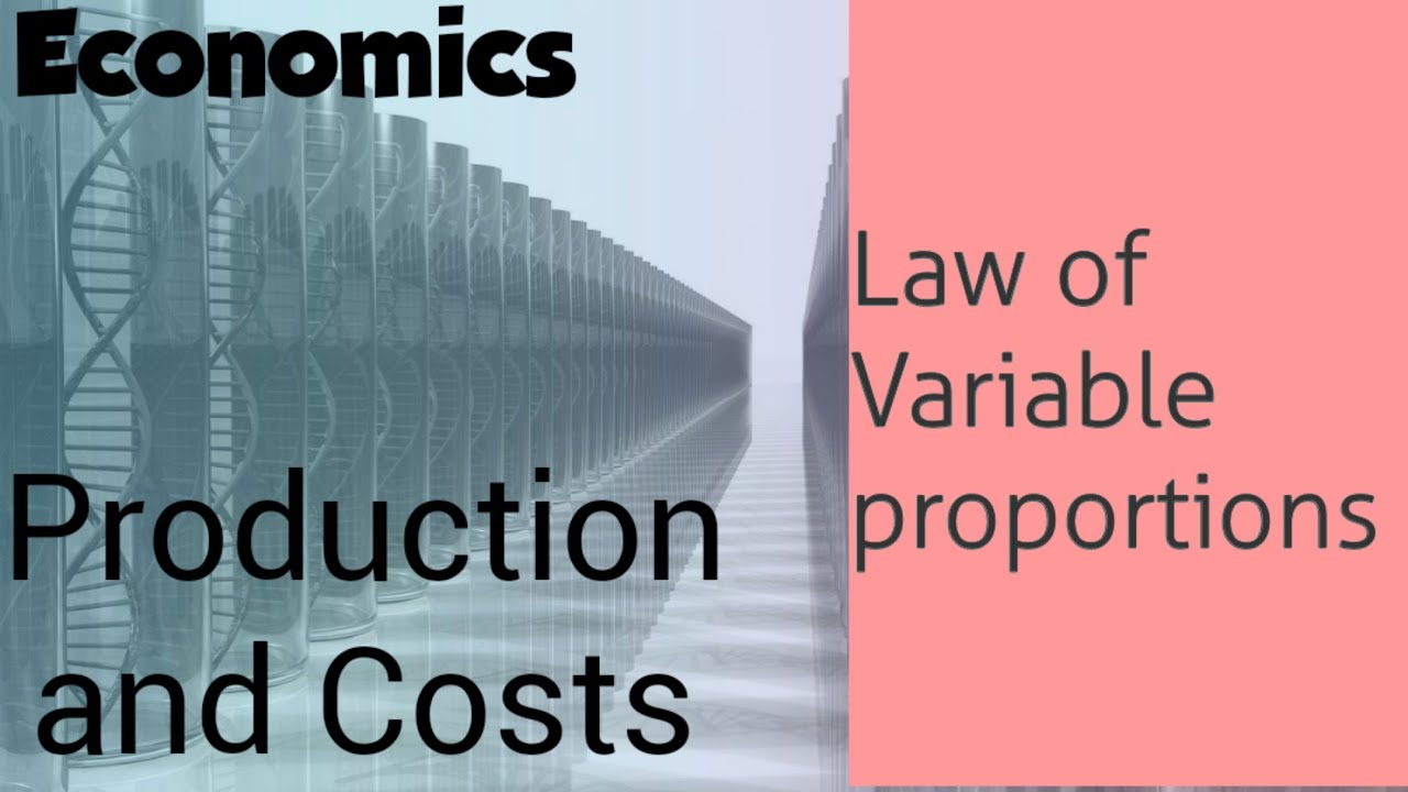 Economics: Production and Cost- Law of variable proportions - YouTube