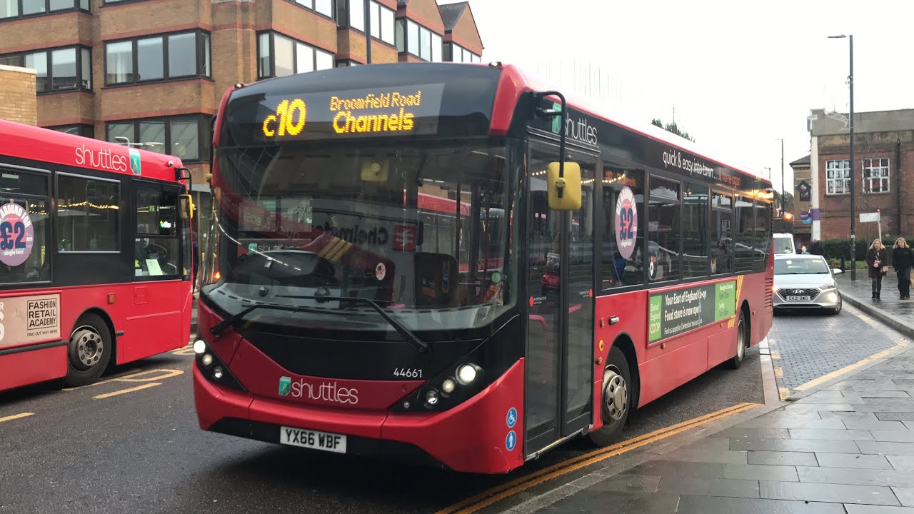 First Chelmsford 44661 YX66WBE departing Chelmsford Rail Station on ...