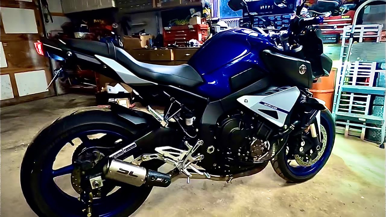 SC Project CRT VS Stock Exhaust Yamaha MT10 - YouTube