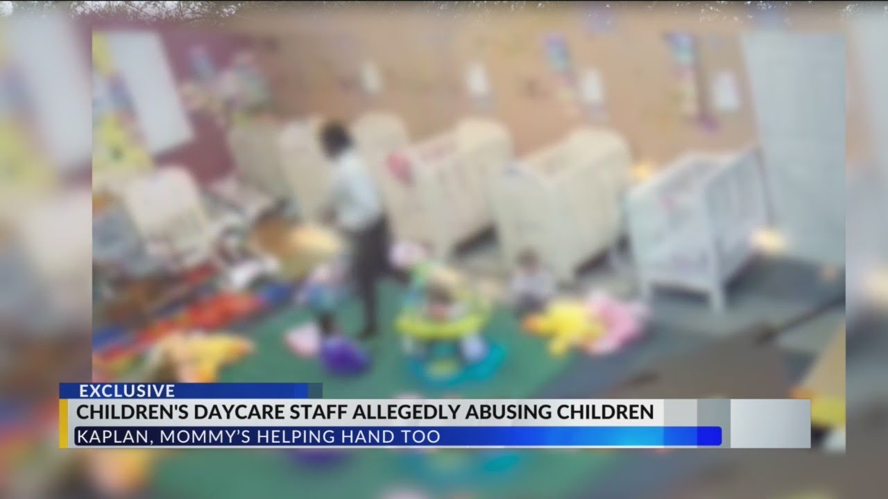 Children's daycare staff allegedly abusing children - YouTube