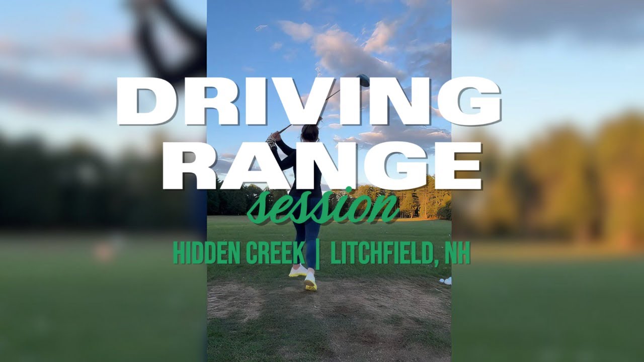 Golf Driving Range Practice Session with a Beginner Golfer - YouTube