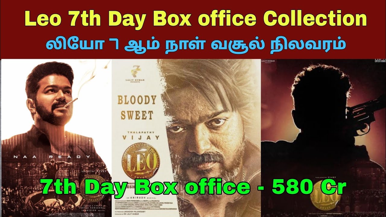 Leo movie 7th day total worldwide box office collection | Vedi Sound ...