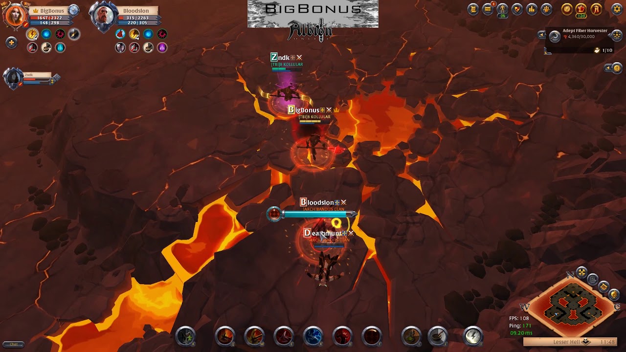 Albion Online- ONE SHOT HELLGATE BUİLD/[8K]BigBonus/HALBERD PVP - YouTube