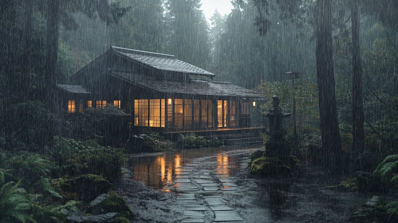 Heavy Rainfall in a Quiet Forest - Relaxing Ambience for Better Focus ...