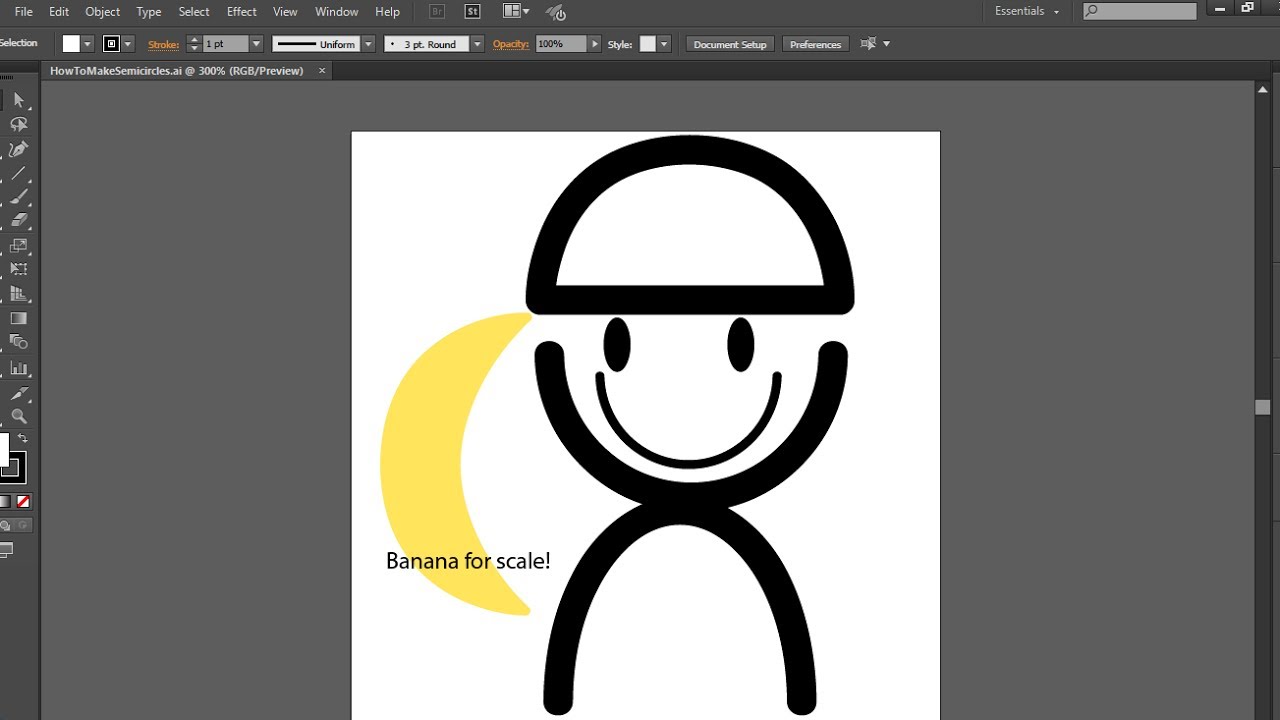 How to draw semicircle using Adobe Illustrator- with tips and tricks ...