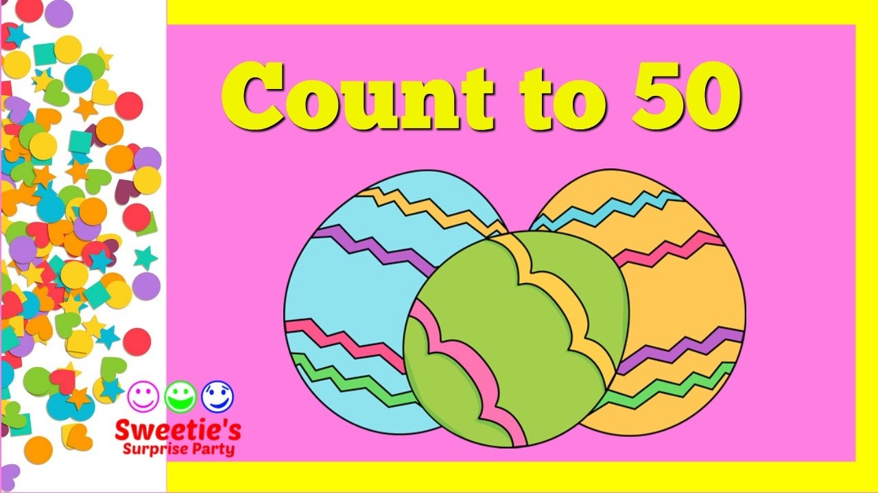 Count 1 to 50 with Easter Eggs | #preschool #counting #kindergarten ...