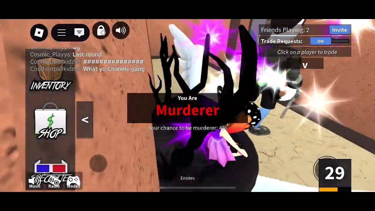 Playing MM2.. Got murderer role 2 time in a row!! #lucky #mm2 #foryou ...