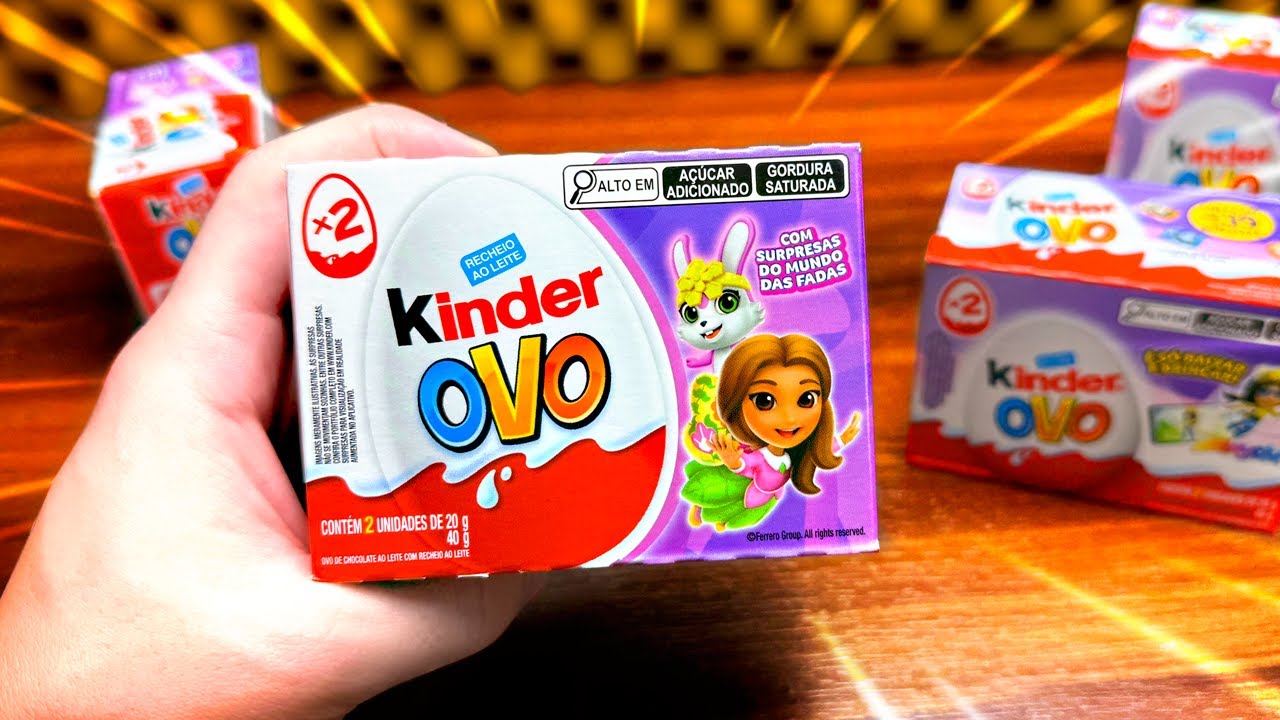 CONHEÇA A NOVA EMBALAGEM KINDER OVO - YouTube