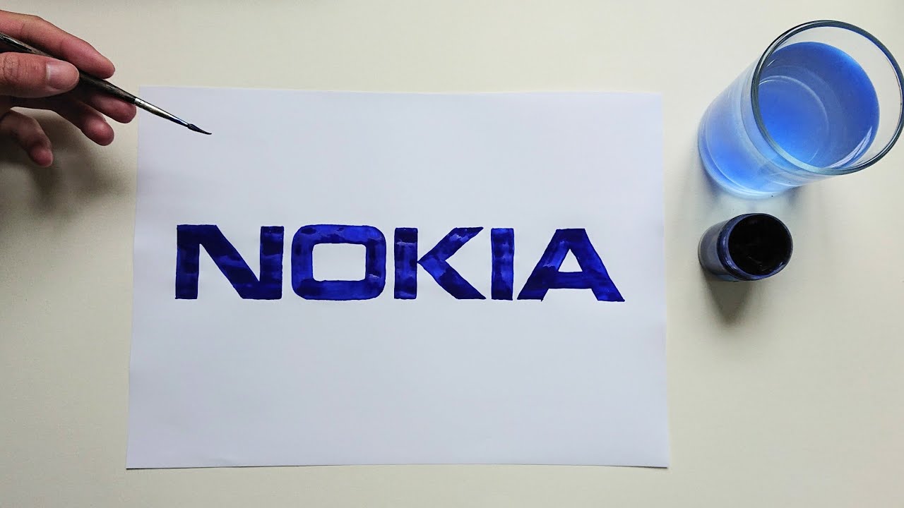 comment dessiner le logo nokia/Wie zeichnet man ein Nokia-Logo? - YouTube
