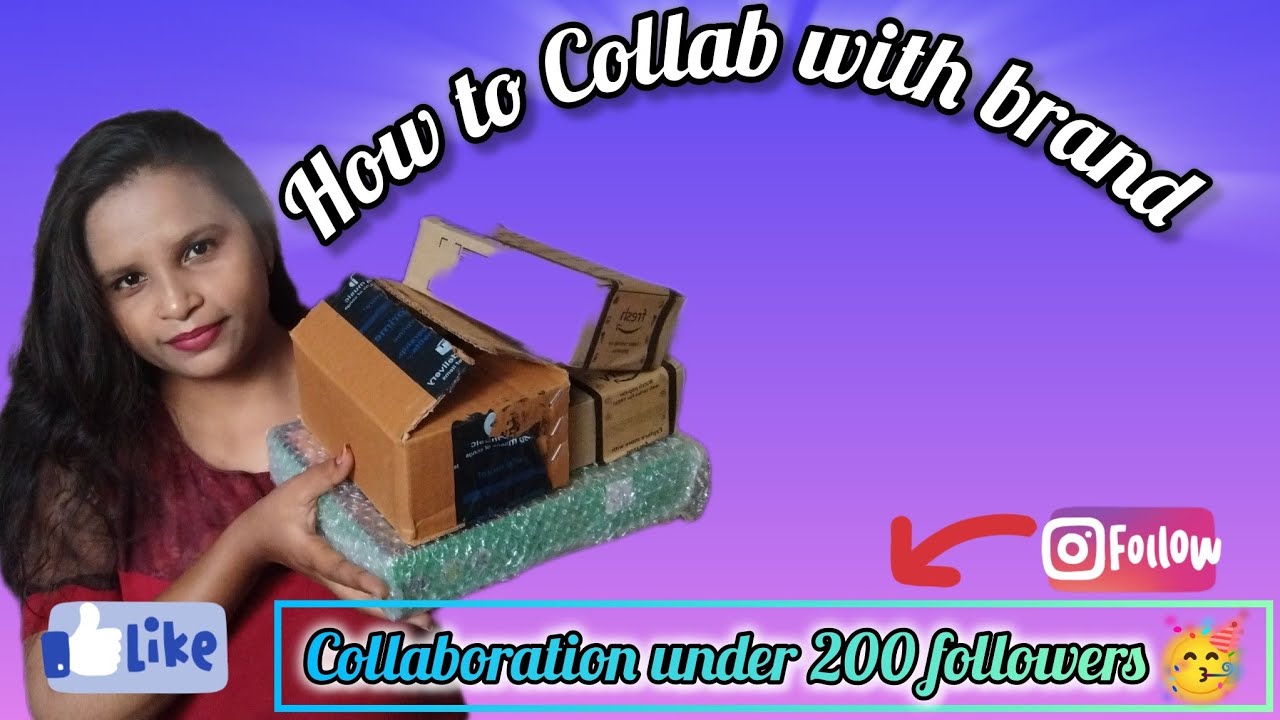 How to Collab with brand 💸😱under 200 followers 💵 - YouTube