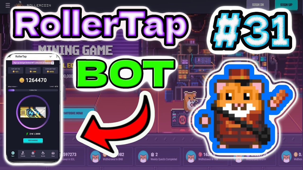 Que es y Como Funciona RollerTap el BOT de Rollercoin en 2024 Tutorial - YouTube