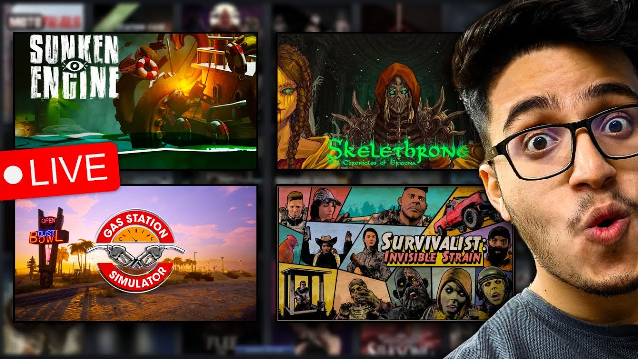 Trying 4 New Games on Steam - Chill Stream 🔴 - YouTube