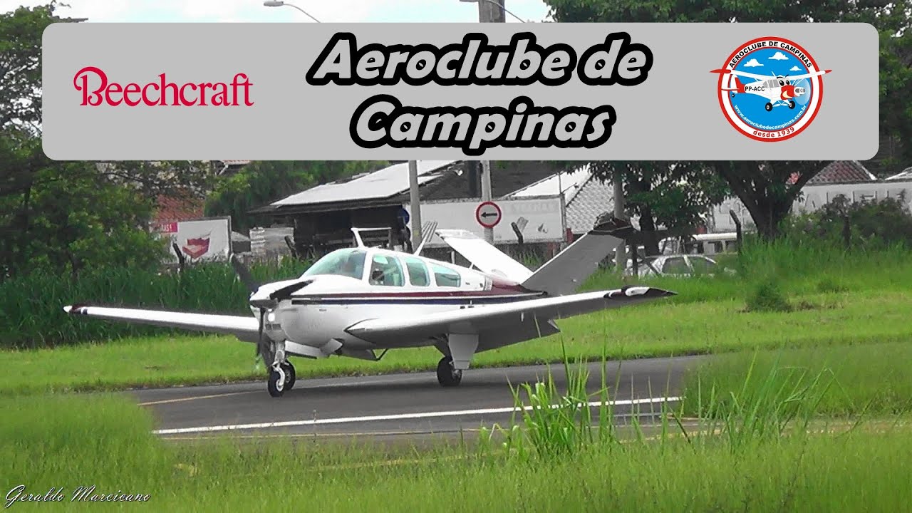 Landing Beechcraft V35B Bonanza PT-DVJ - SDAM/2023 - YouTube