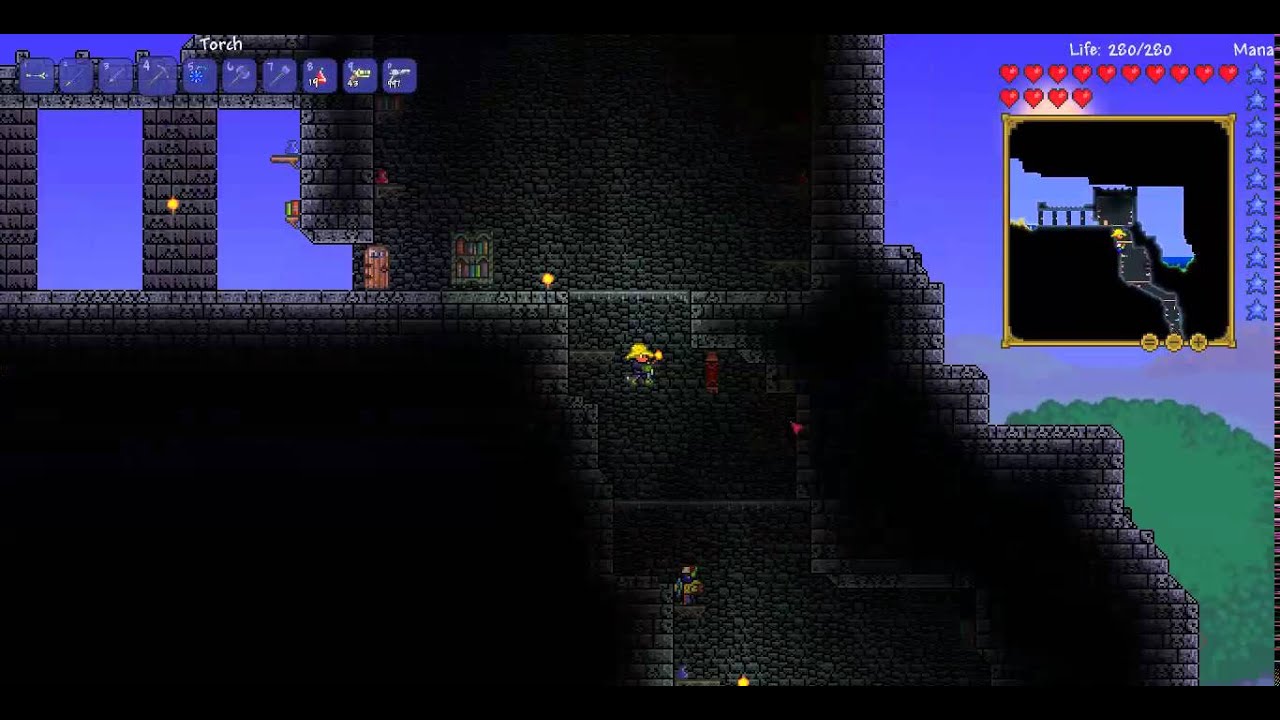 Terraria part 23 [dungeon farming] - YouTube