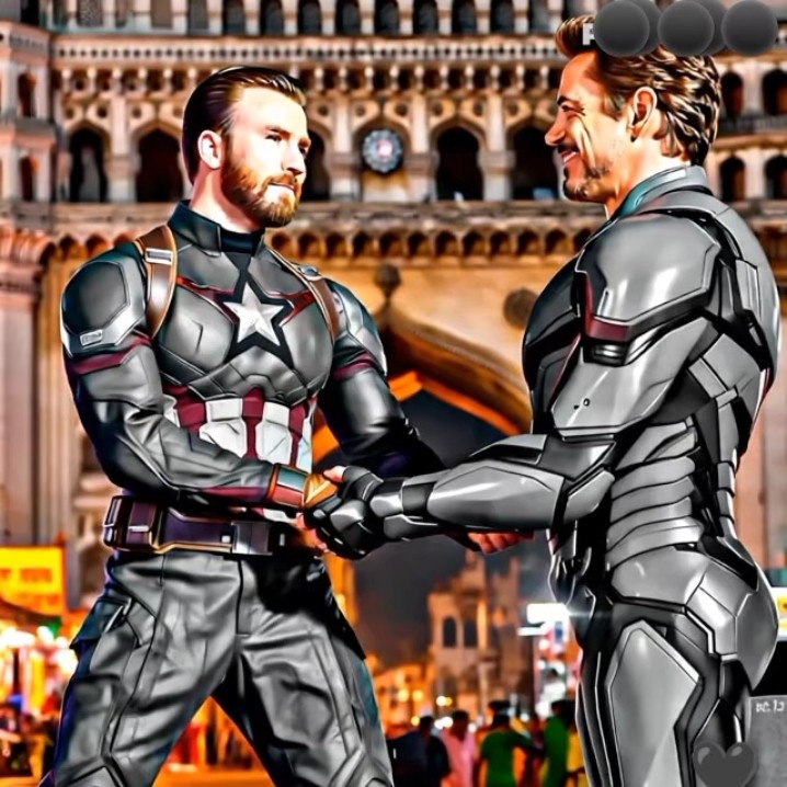 Grey Captain America and Ironman #friendship #captainamerica #shorts # ...