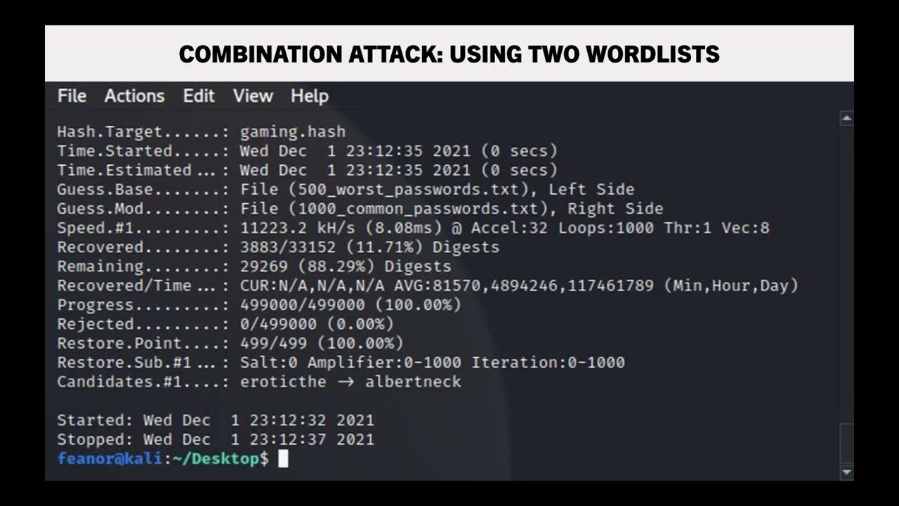 Kali Linux Hashcat Guide | Cracking Password Hashes Using Different Attack Methods - YouTube