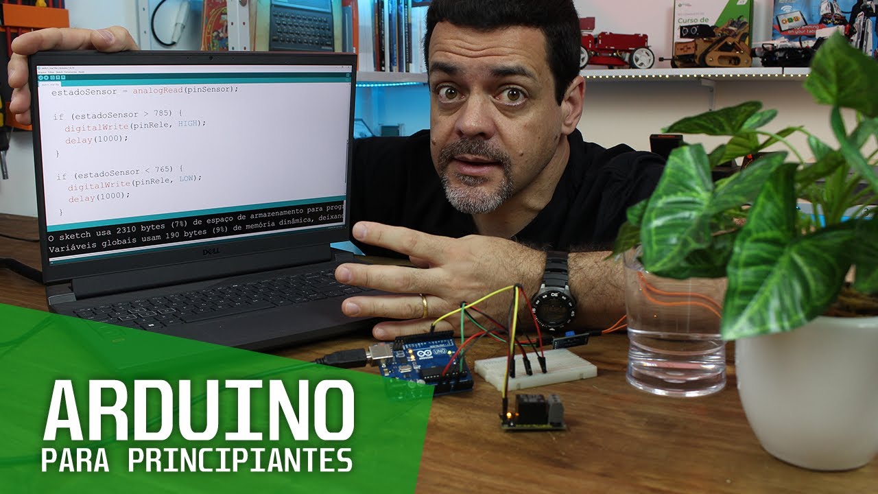 Regador Inteligente Iniciante Brincando Com Ideias