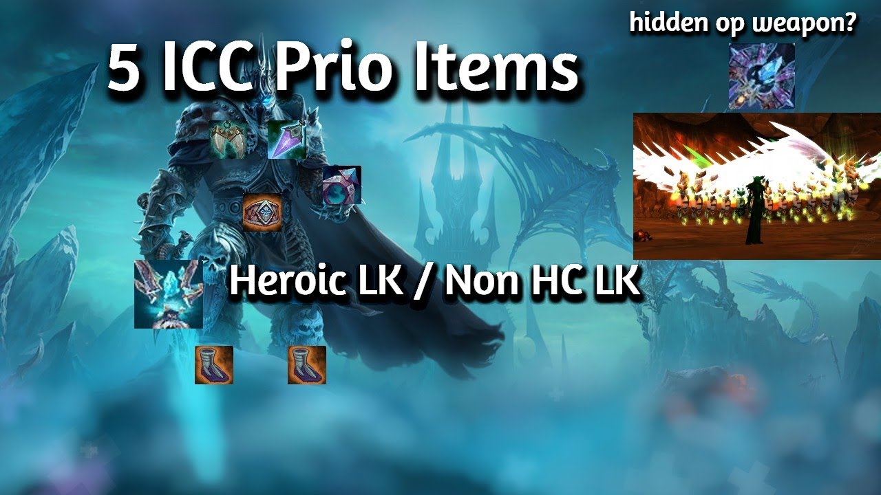 5 NON tier items to | Lich King Heroic+Normal list! #wotlk #icc #Ele - YouTube